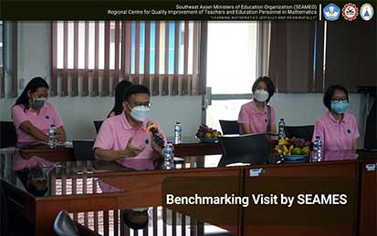 Benchmarking Visit by SEAMES - SEAMEO Regional Centre for QITEP in ...