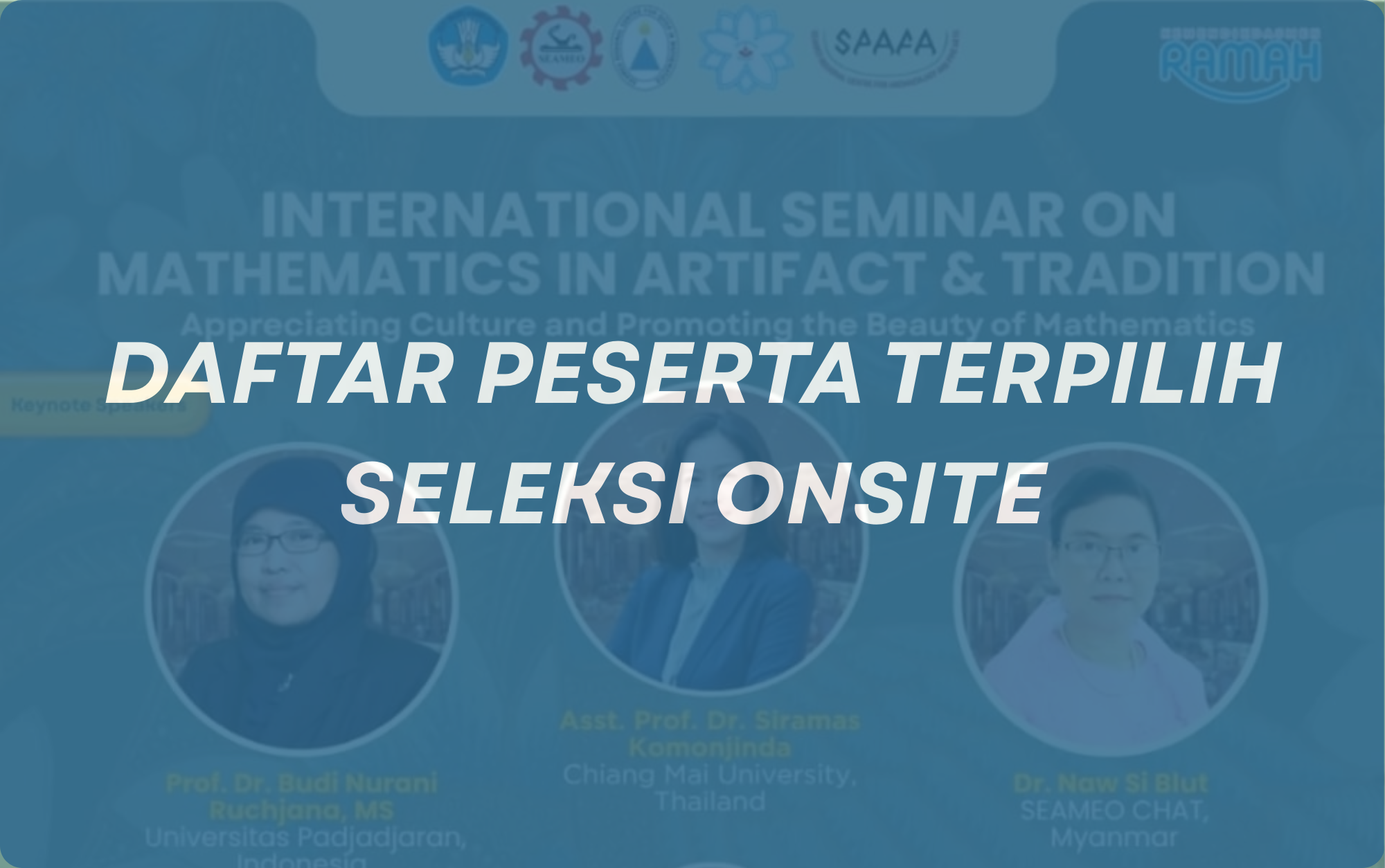 DAFTAR PESERTA TERPILIH SELEKSI ONSITE: "International Seminar on ...